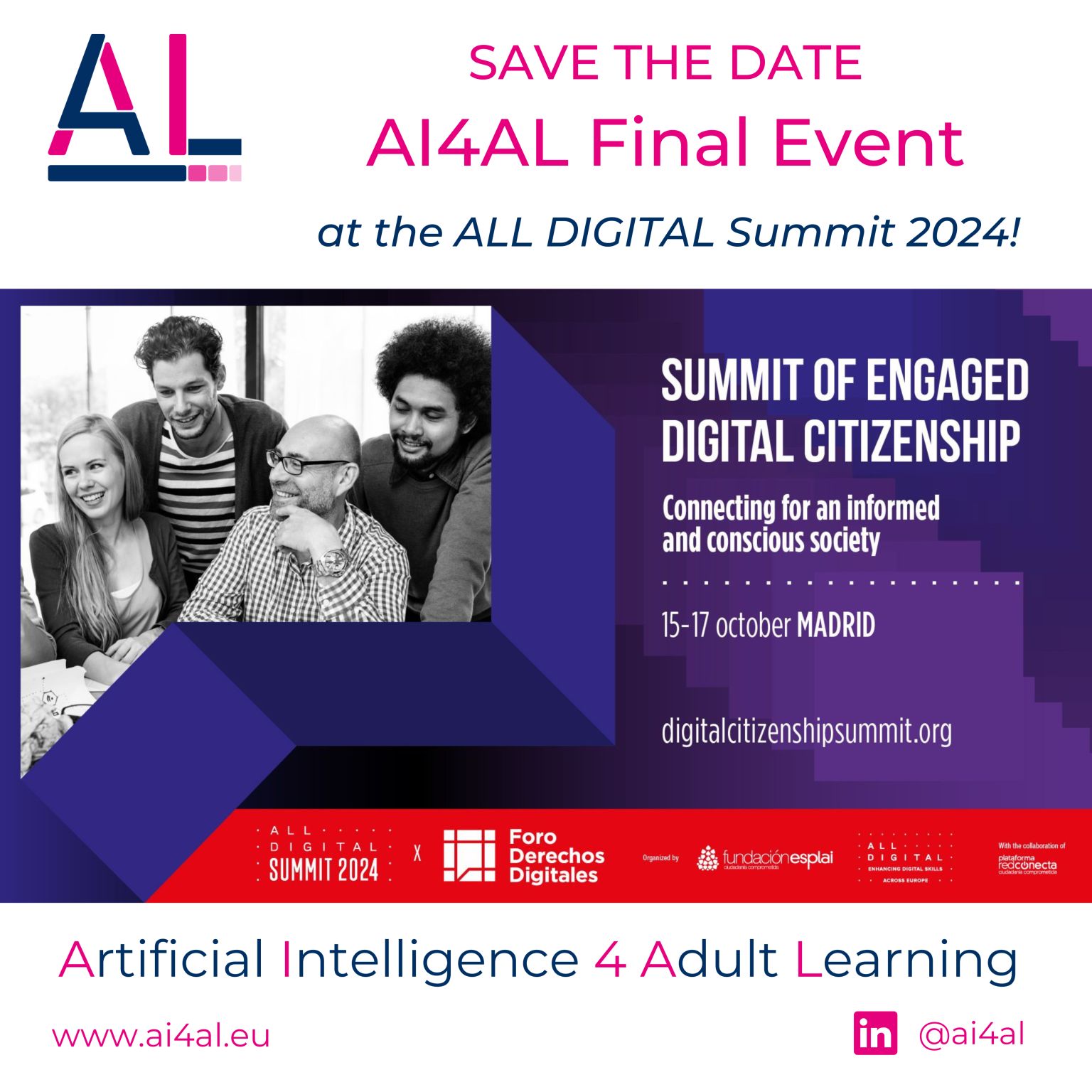 European Association for the Education of Adults » Save the date: AI4AL ...